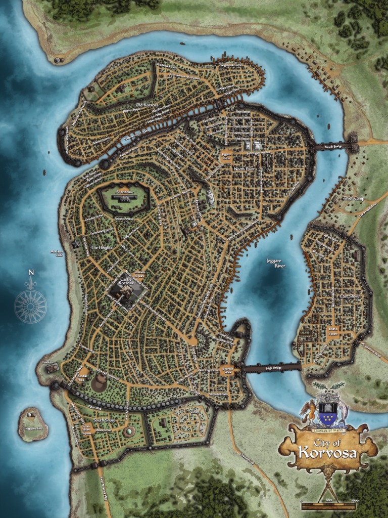 Map of Korvosa PDF | PDF