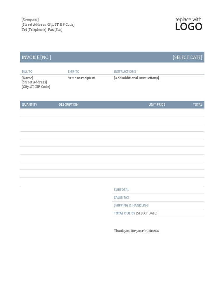 Invoice (No.) (Select Date) : Tel (Telephone) Fax (Fax) | PDF