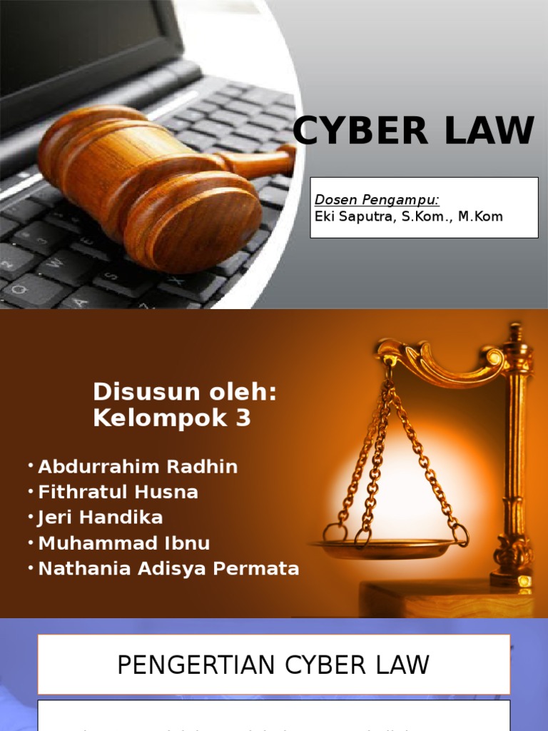 Cyber Law PPT FB | PDF
