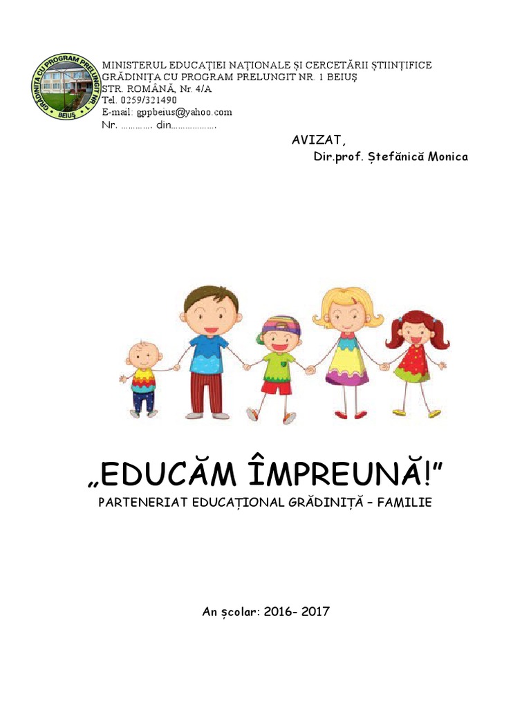 Parteneriat Gradinita Familie | PDF