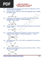 Class 9 CBSE Triangles Sample Paper | PDF
