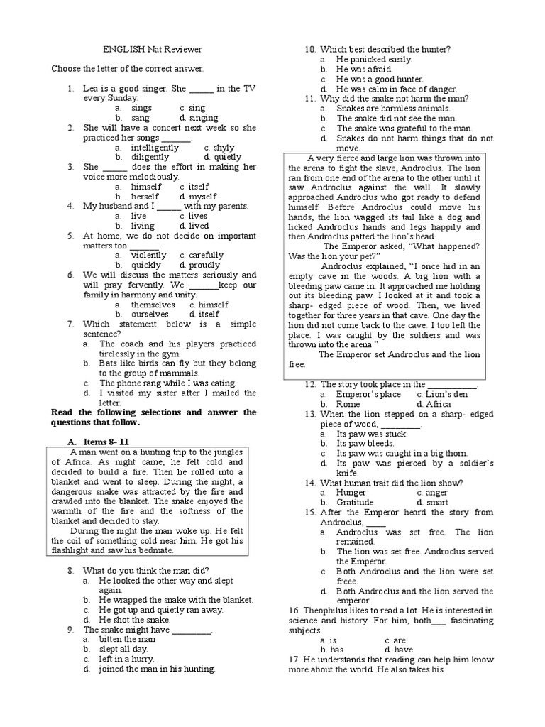 Nat Reviewer in ENGLISH 1-40 | PDF | El Niño | Rain