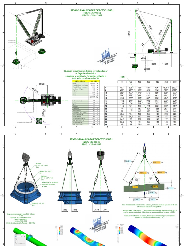 001 Rigging Plan - Montaje de Botton Shell - Rev 01 | PDF | Science ...