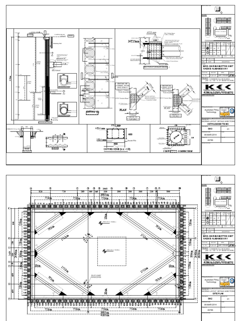 APT Shoring Drawings From Various Project | Download Free PDF | Deep ...