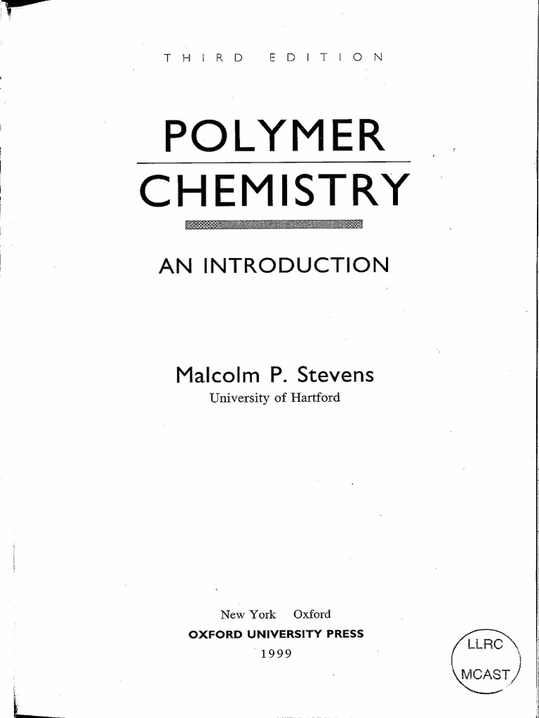 Polymer Chemistry PDF | PDF | Polymers | Copolymer