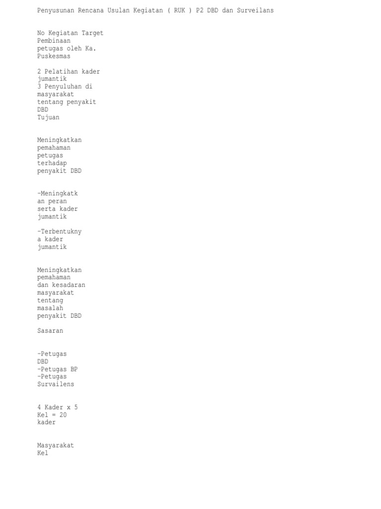 Contoh Ruk p2 DBD | PDF
