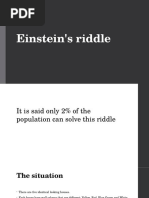 Einstein Riddle Worksheet | PDF | Drink | Yellow