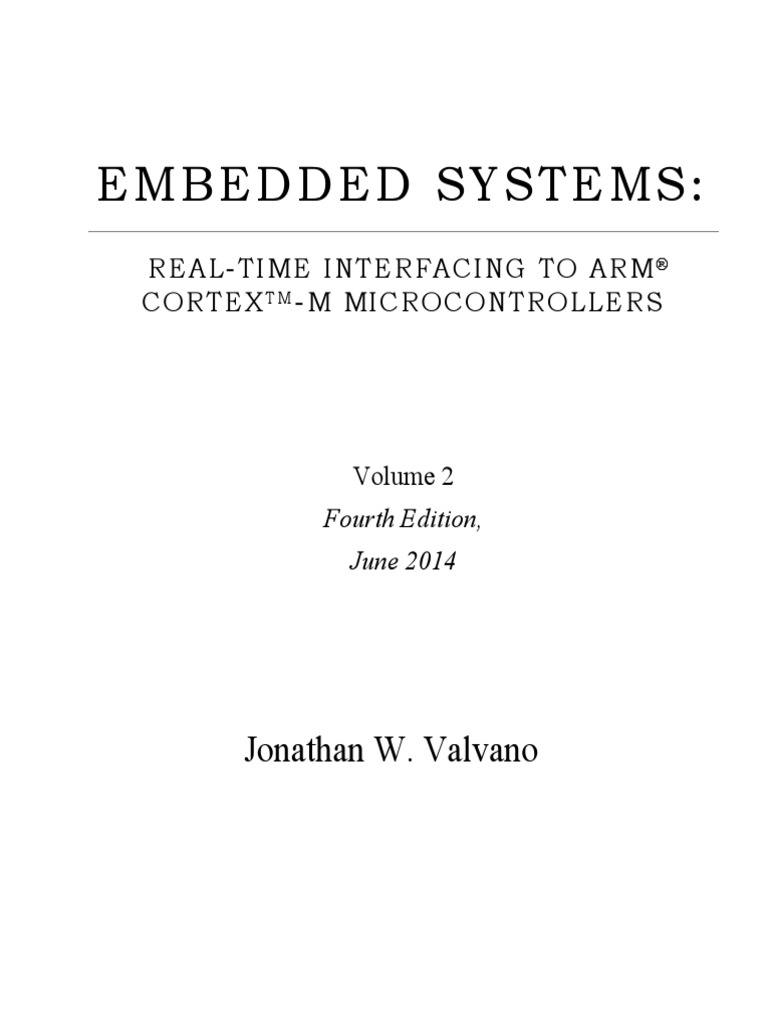 Embedded Systems:: Jonathan W. Valvano | PDF | Electronic Circuits ...