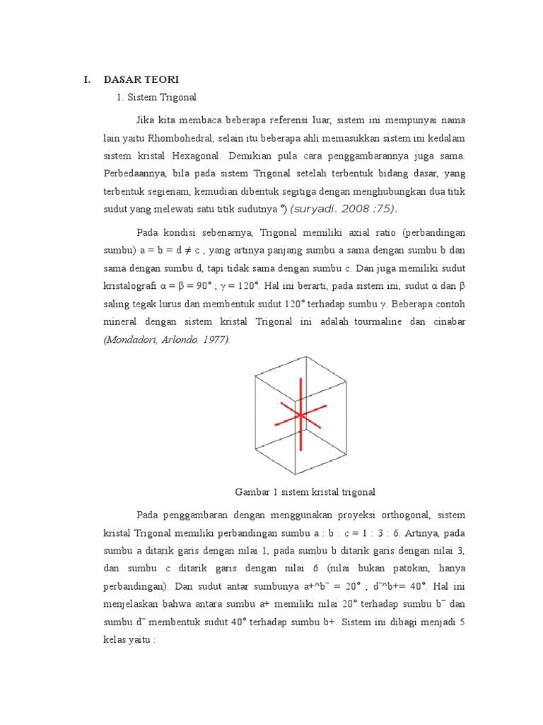 Sistem Kristal Ortorombik dan Karakteristiknya | PDF | Sains & Matematika