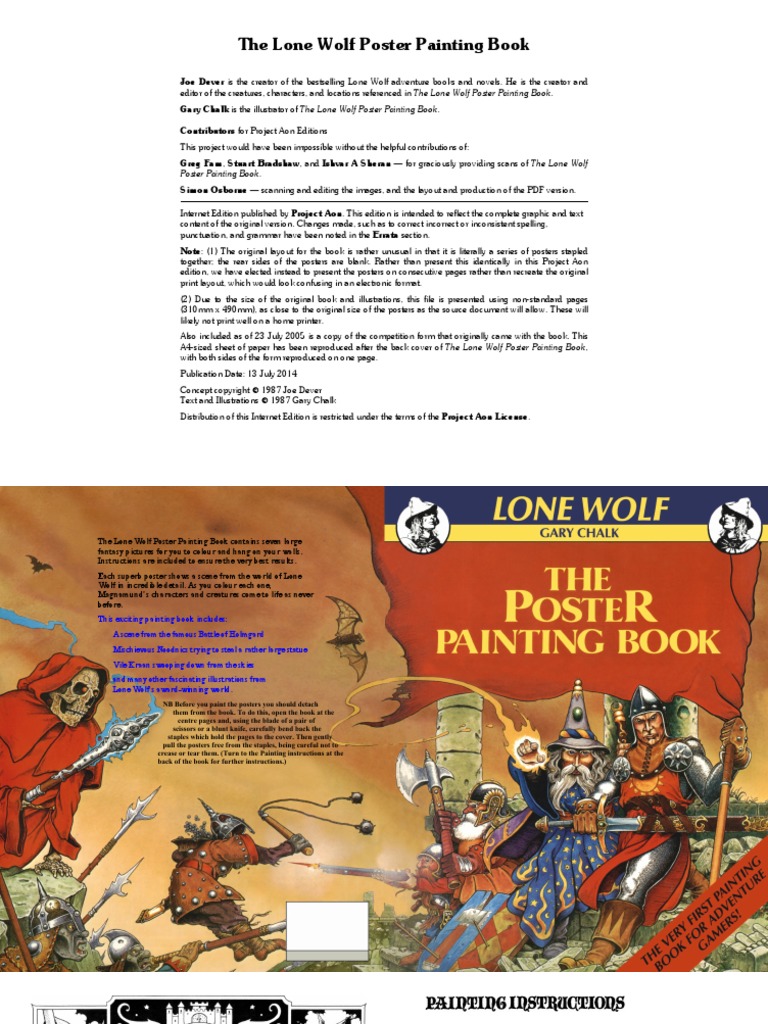 Lone Wolf Poster Book 1-Page | PDF | Page Layout | Knight