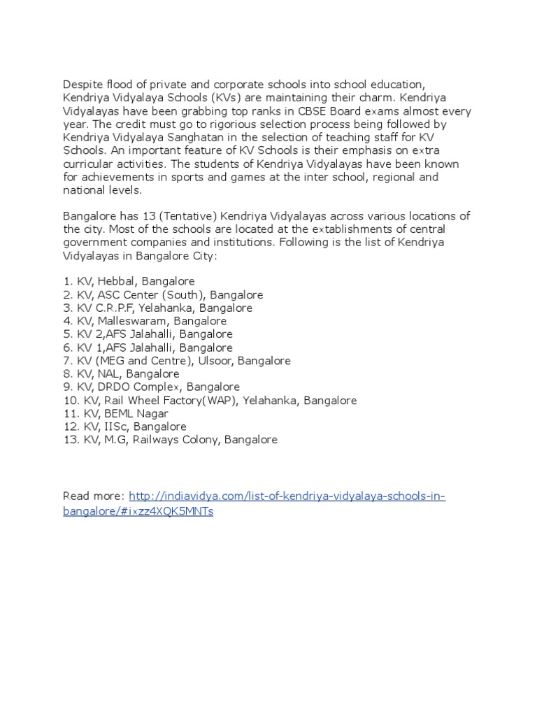 KV School | PDF | Career & Growth | Sports & Recreation