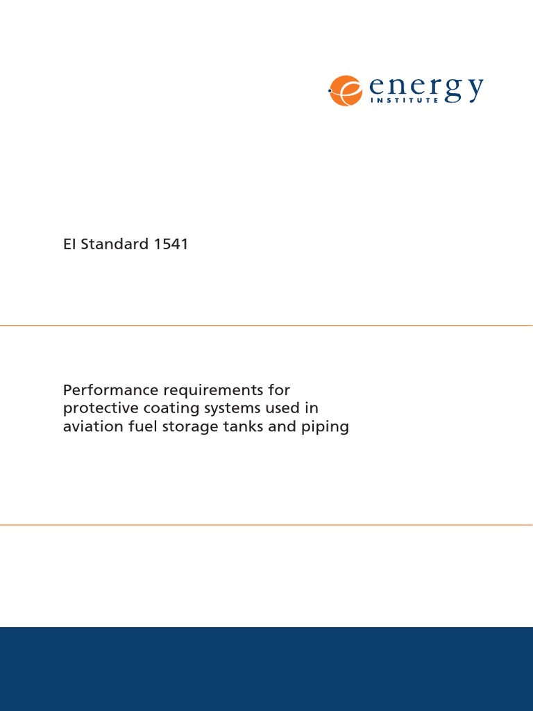 EI 1541 Performance Requirements For Protective Coatings Used in ...