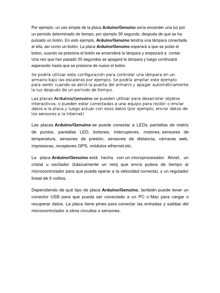 Arduino Inteligencia Artificial | PDF Arduino Inteligencia Artificial | PDF
