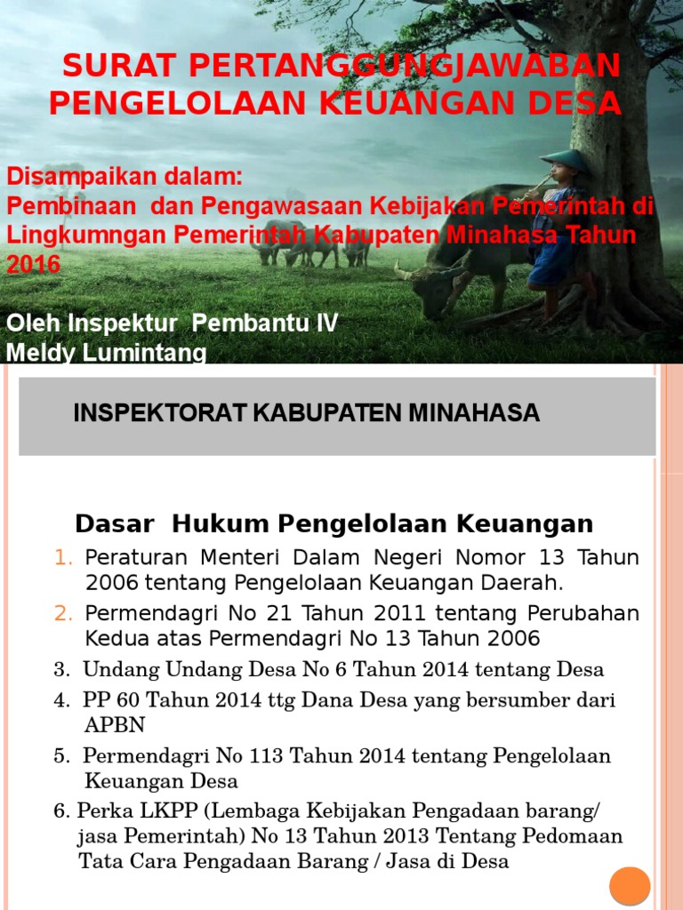 Contoh SPJ Pengelolaan Keuangan Desa | PDF