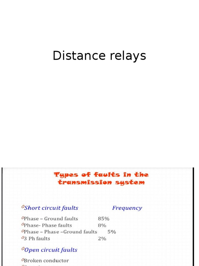 Distance Relays | PDF | Electrical Impedance | Relay