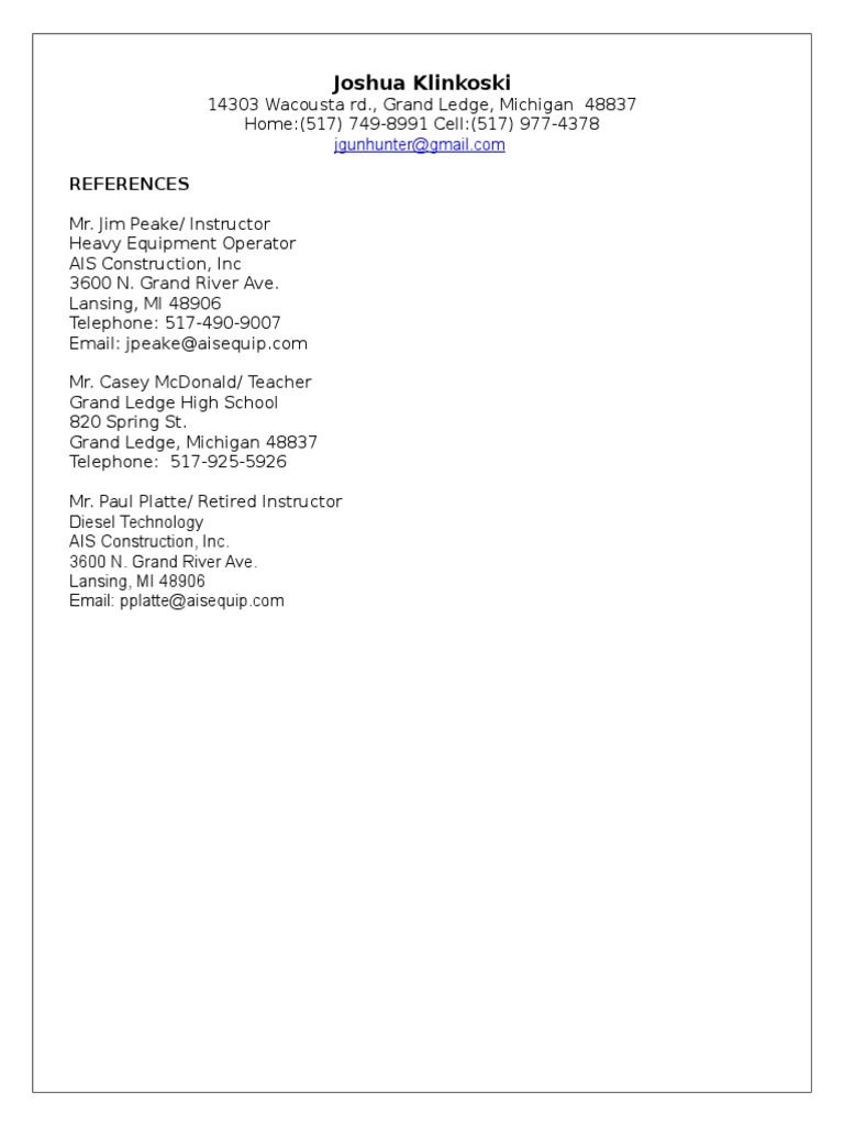 Construction References Page | PDF