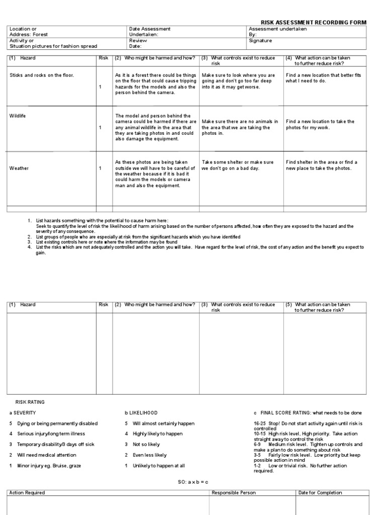 Risk Assessment Forest | PDF | Hazards | Risk