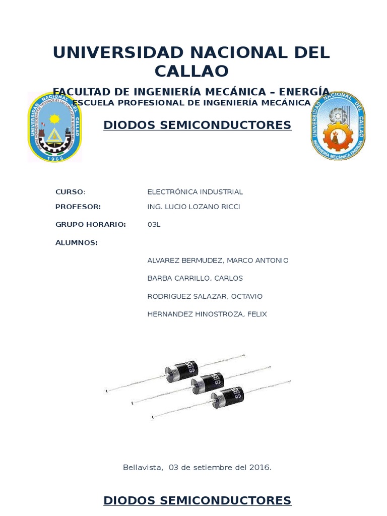 Diodos Semiconductores: Análisis y Aplicaciones | PDF | Diodo | Rectificador