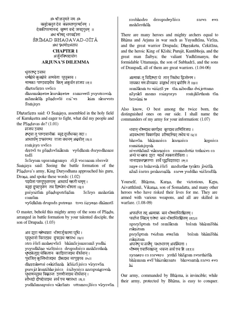 Bhagwat Geeta | PDF | Vaishnava Texts | Mahabharata