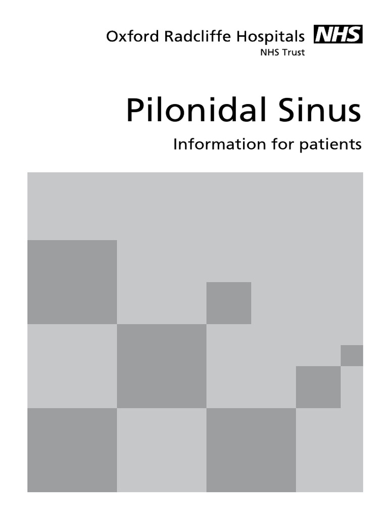 Pilonidal Sinus: Information For Patients | PDF | Surgery | Wound