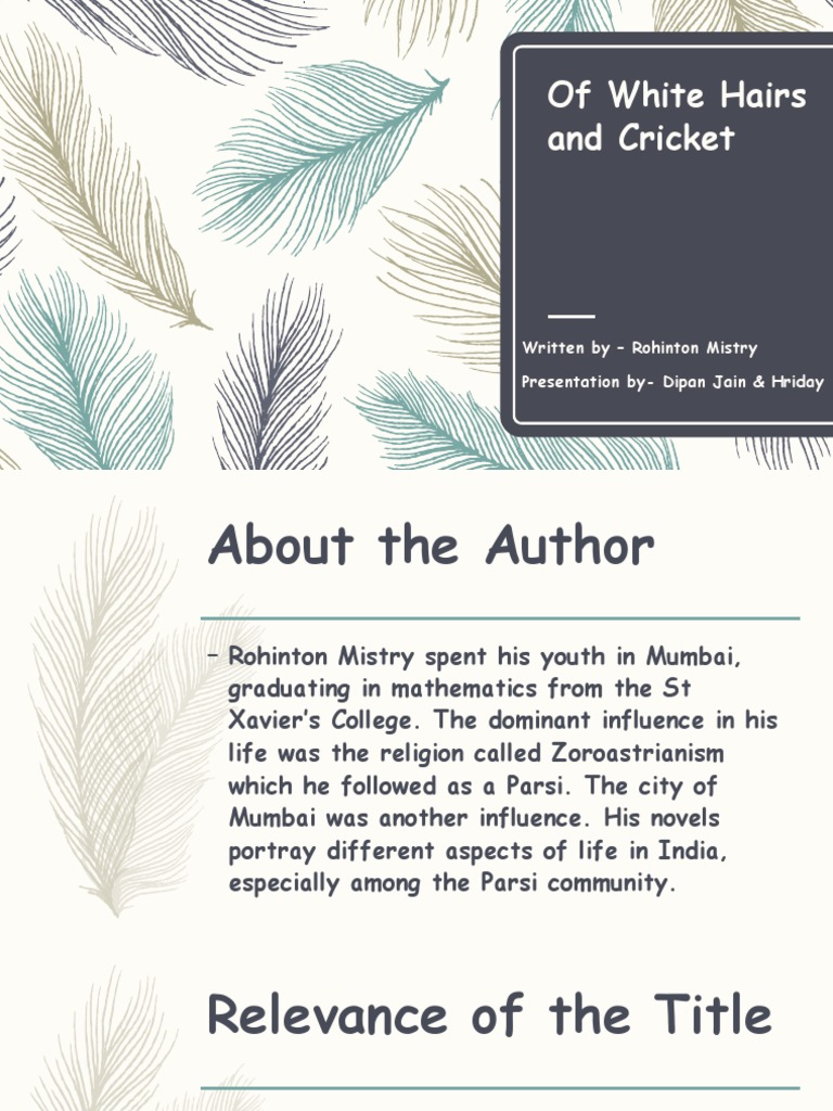 Of White Hairs and Cricket FA | PDF