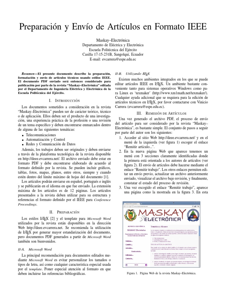 Articulos en Formato Ieee | PDF | Formato de Documento Portable | Correo electrónico