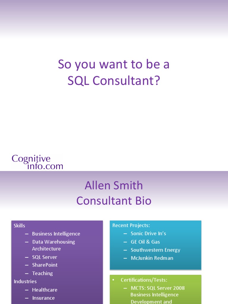 A Guide to Starting Your Own Successful SQL Consulting Business | PDF ...