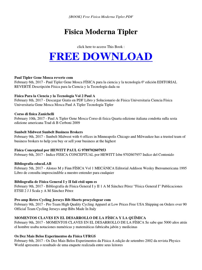 Fisica Moderna Tipler | PDF