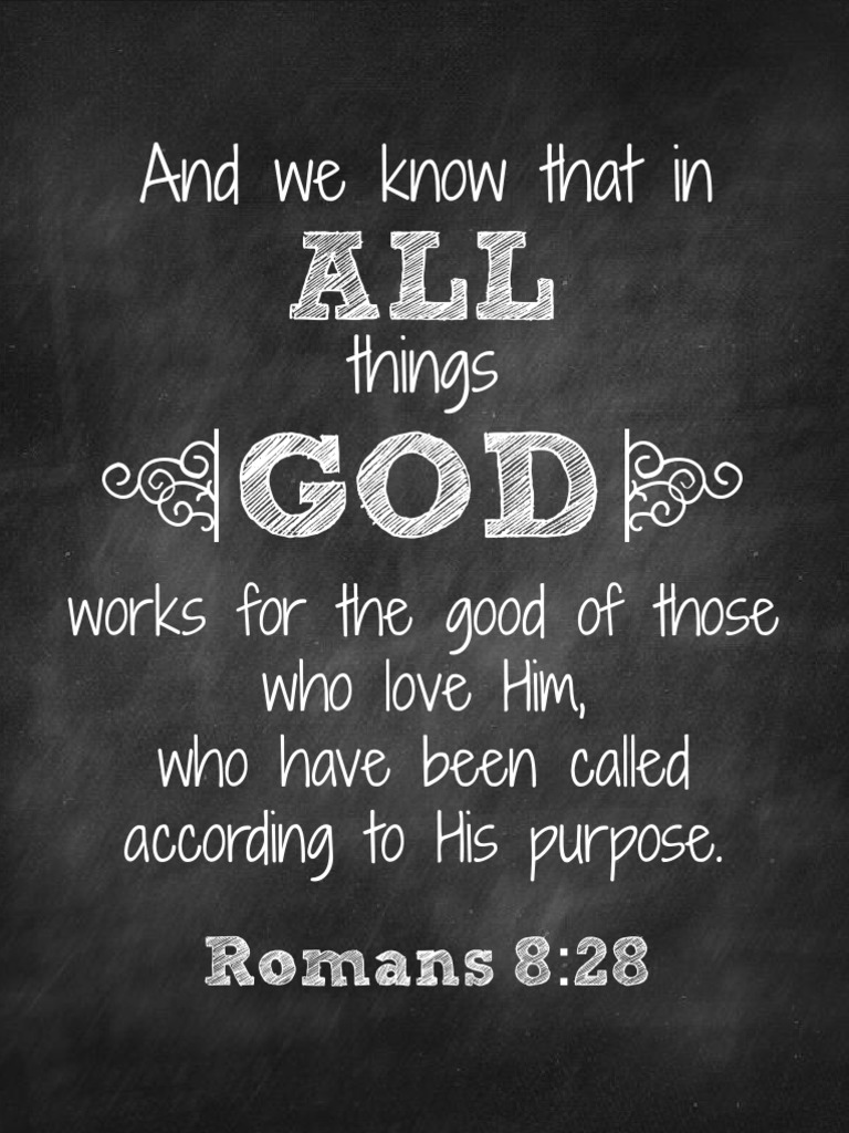 Romans 8 28bw PDF | PDF
