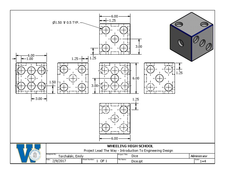 Engineering Design Project: Dice Model | PDF