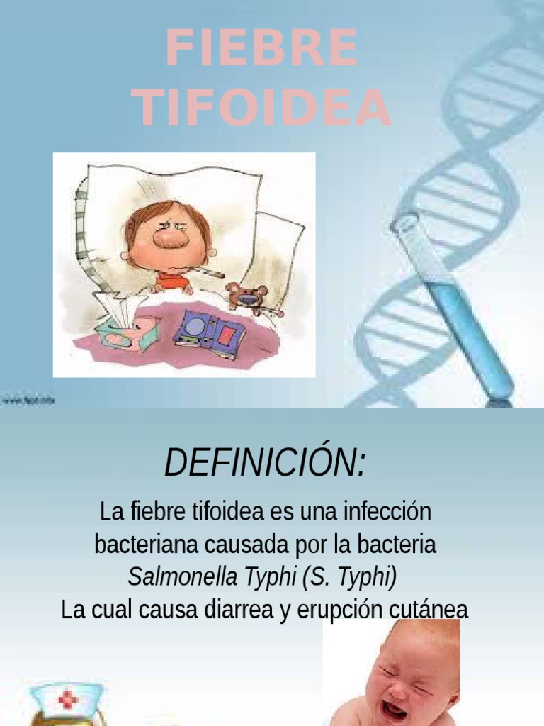 Diapositivas Fiebre Tifoidea | PDF | Diarrea | Salmonela