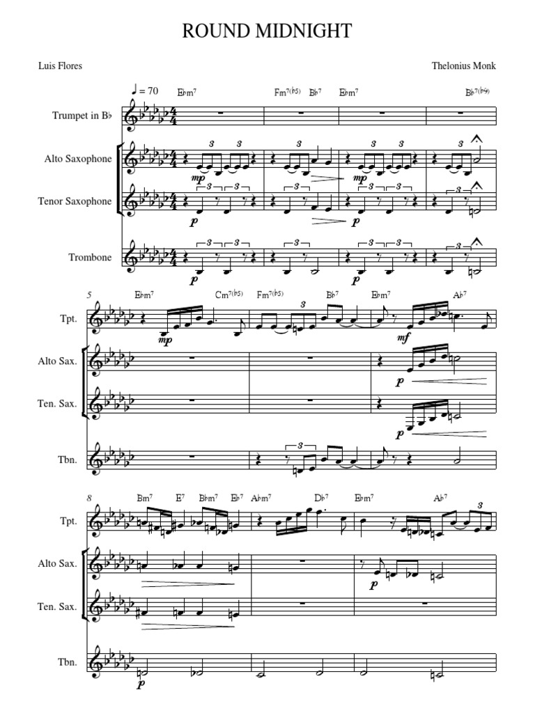 Round Midnight | PDF | Music Of The African Diaspora | Jazz