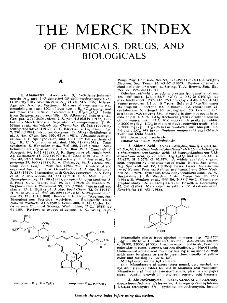 The Merck Index Version 12.3 2000 | PDF