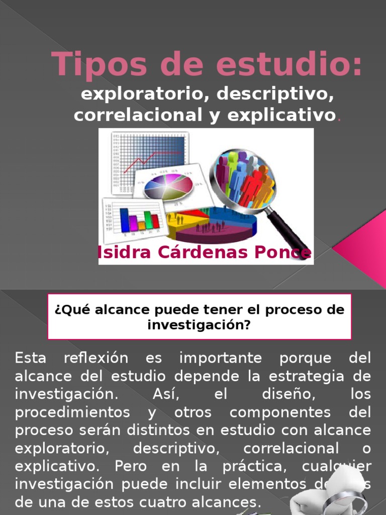 Tipos de Estudio Explorativo, Descriptivo | PDF | Science | Ciencia ...