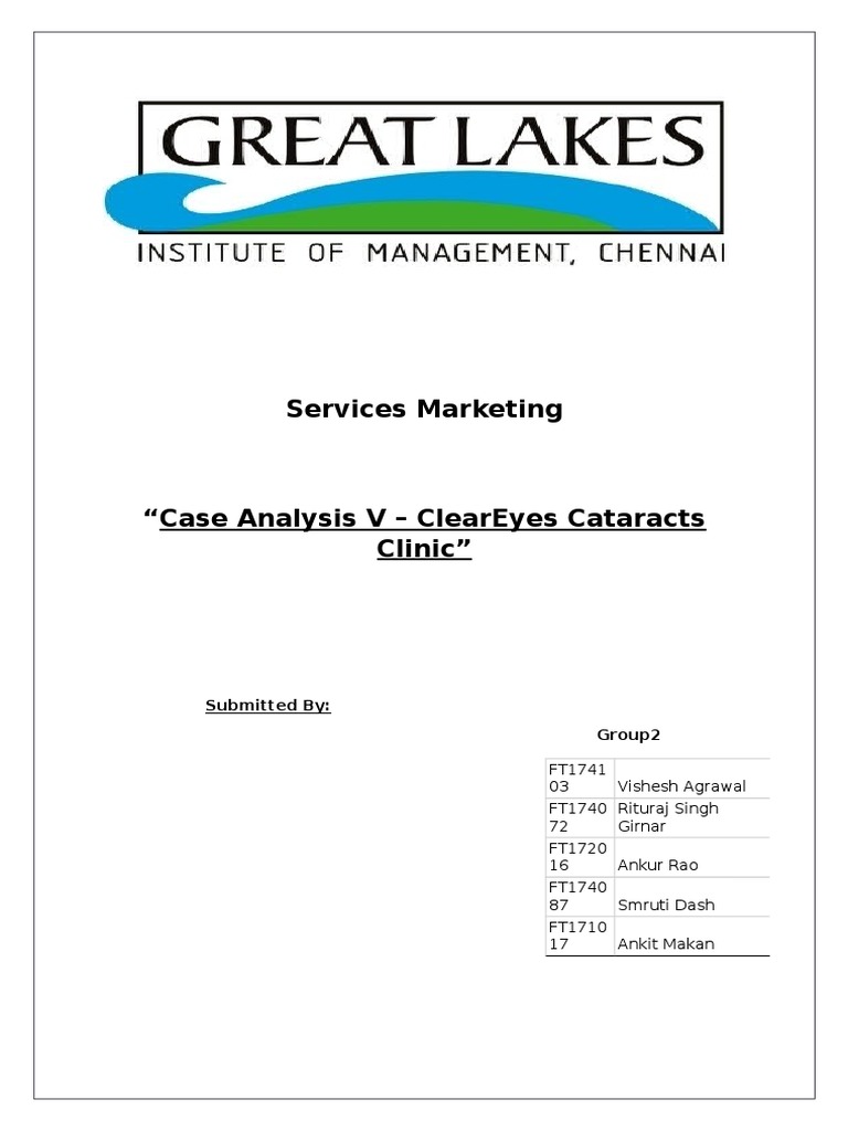 Case Analysis Clear Eyes | PDF | Cataract | Medicine