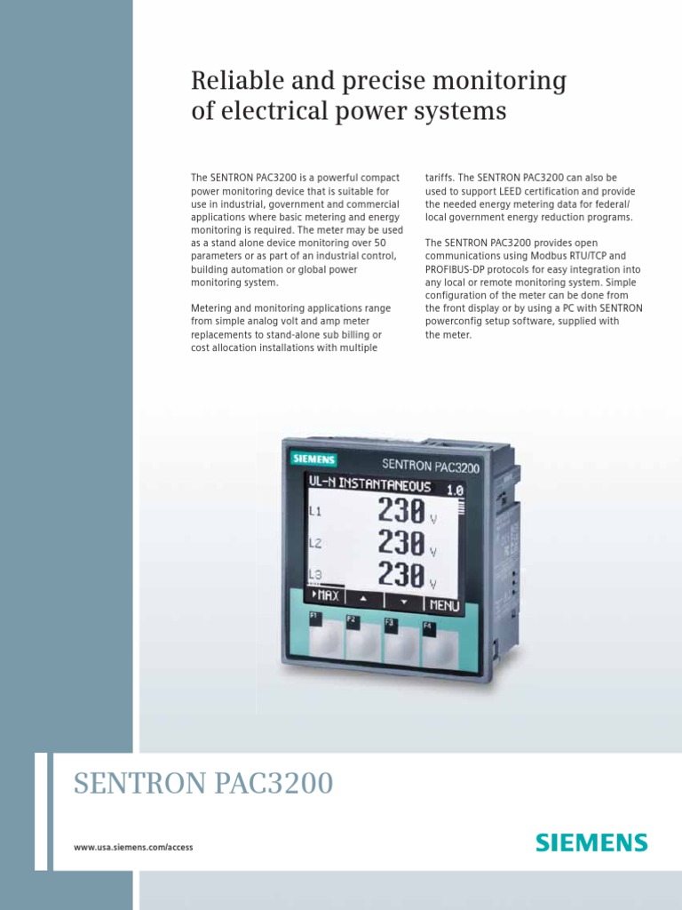 PAC4200 Datatsheet | Automation | Bit Rate