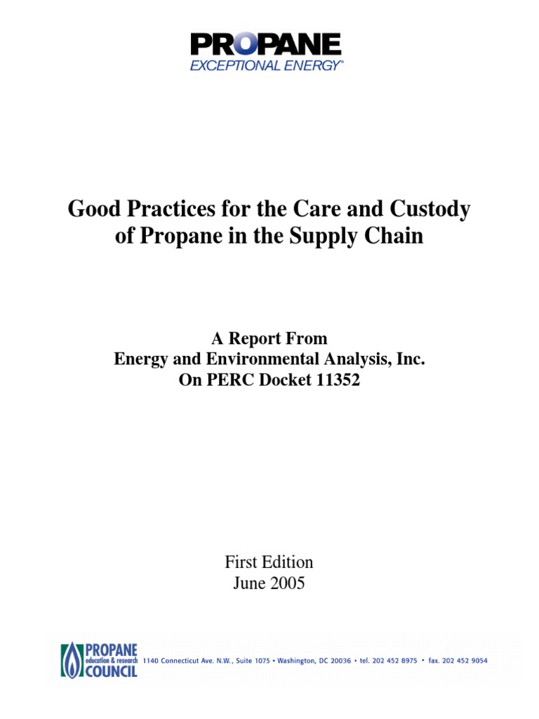 REP - 11352 Good Practices Care and Custody of Propane PDF | PDF ...