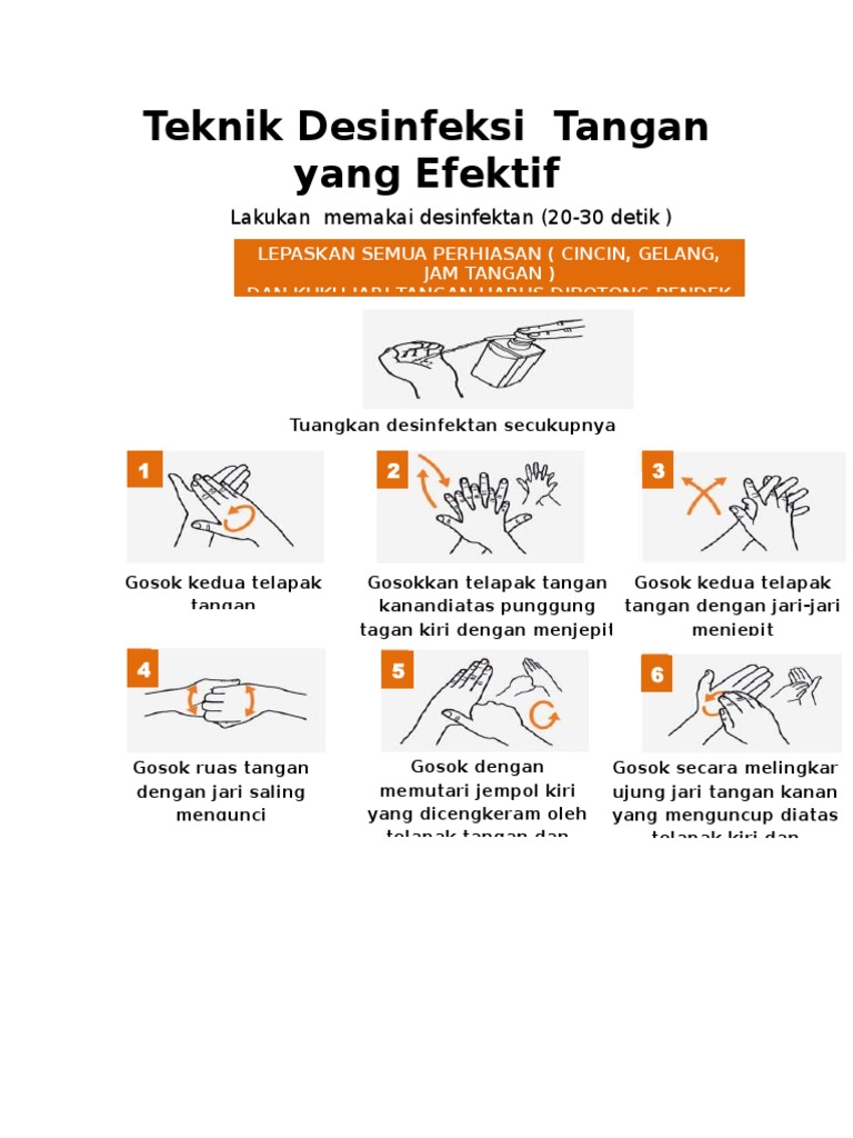 Teknik Desinfeksi Tangan Yang Efektif | PDF
