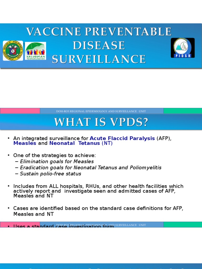 Doh-Ro3 Regional Epidemiology and Surveillance Unit | PDF ...