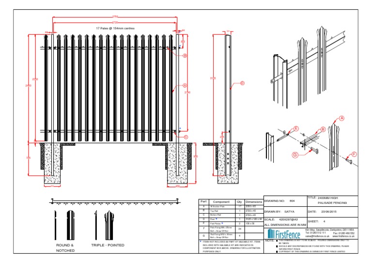 FF2400MM PALISADE FENCING PANEL-Model.pdf