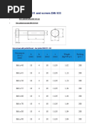 Tablica Metričkih Navoja ISO DIN 13 | PDF