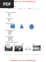 Picture Comprehension STD - 2 | PDF