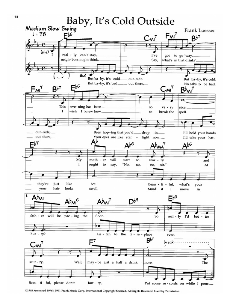 Baby It's Cold Outside | PDF