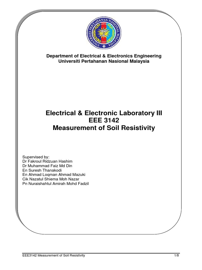 Grounding Test | Download Free PDF | Electrical Engineering | Physical ...