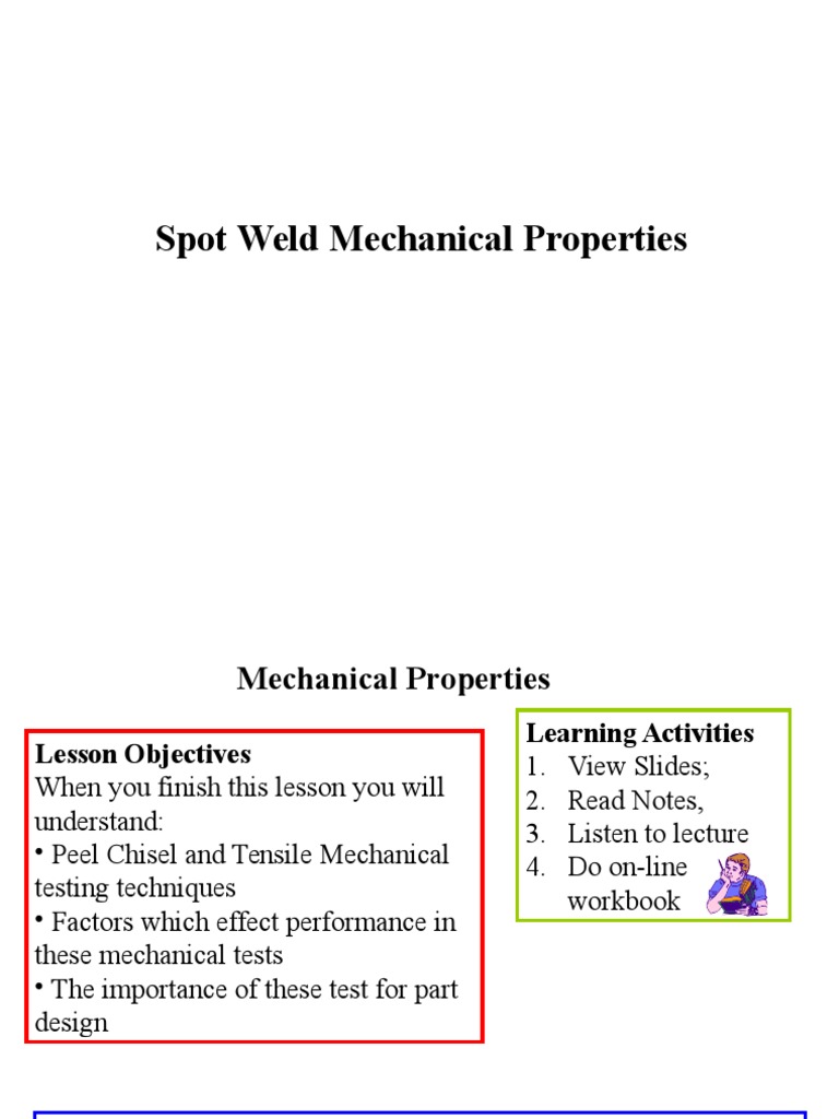 Spot Weld Mech Prop | PDF | Strength Of Materials | Heat Treating