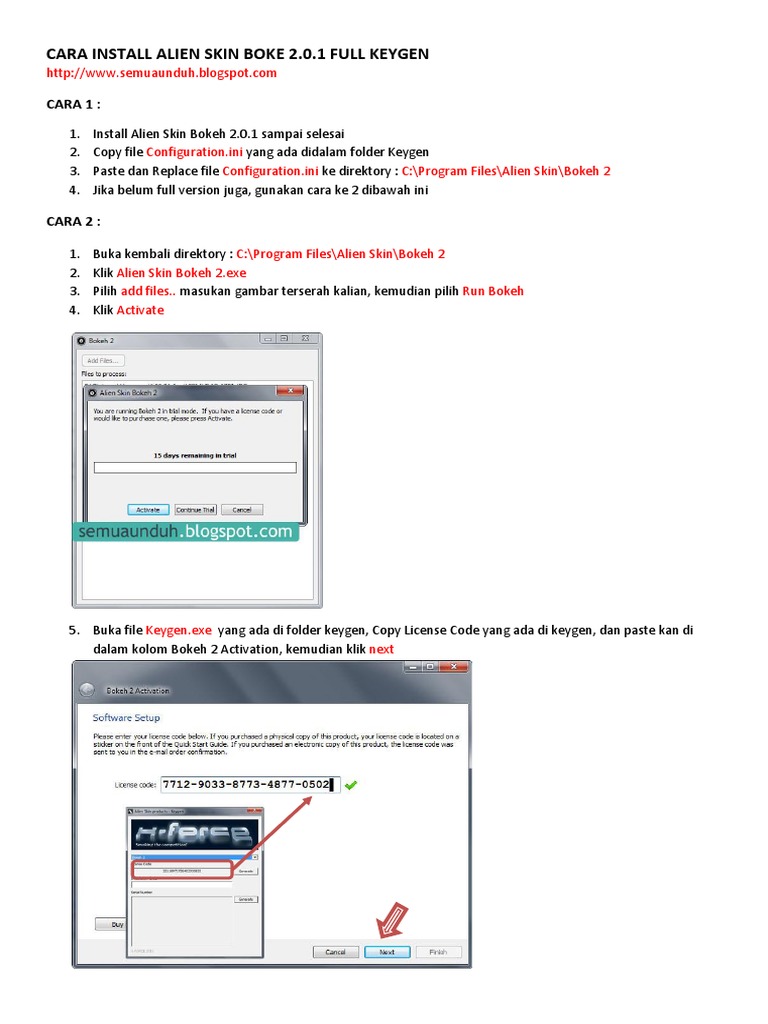 Cara Install Alien Skin Bokeh 2 | PDF