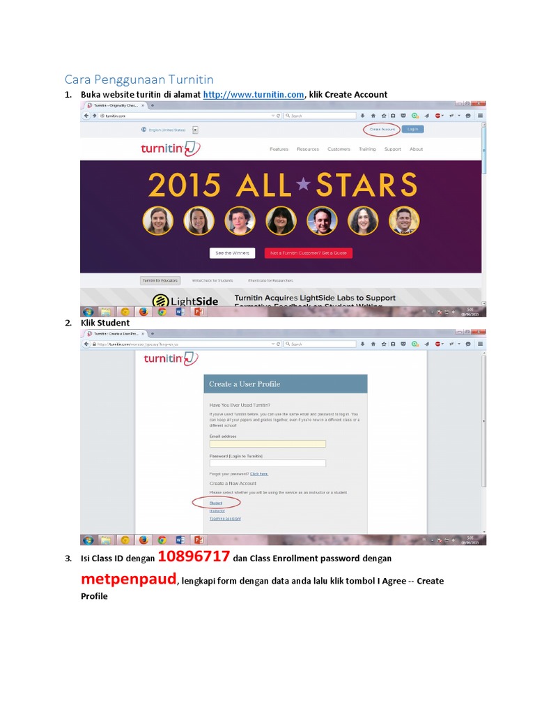Panduan Turnitin untuk Mahasiswa | PDF