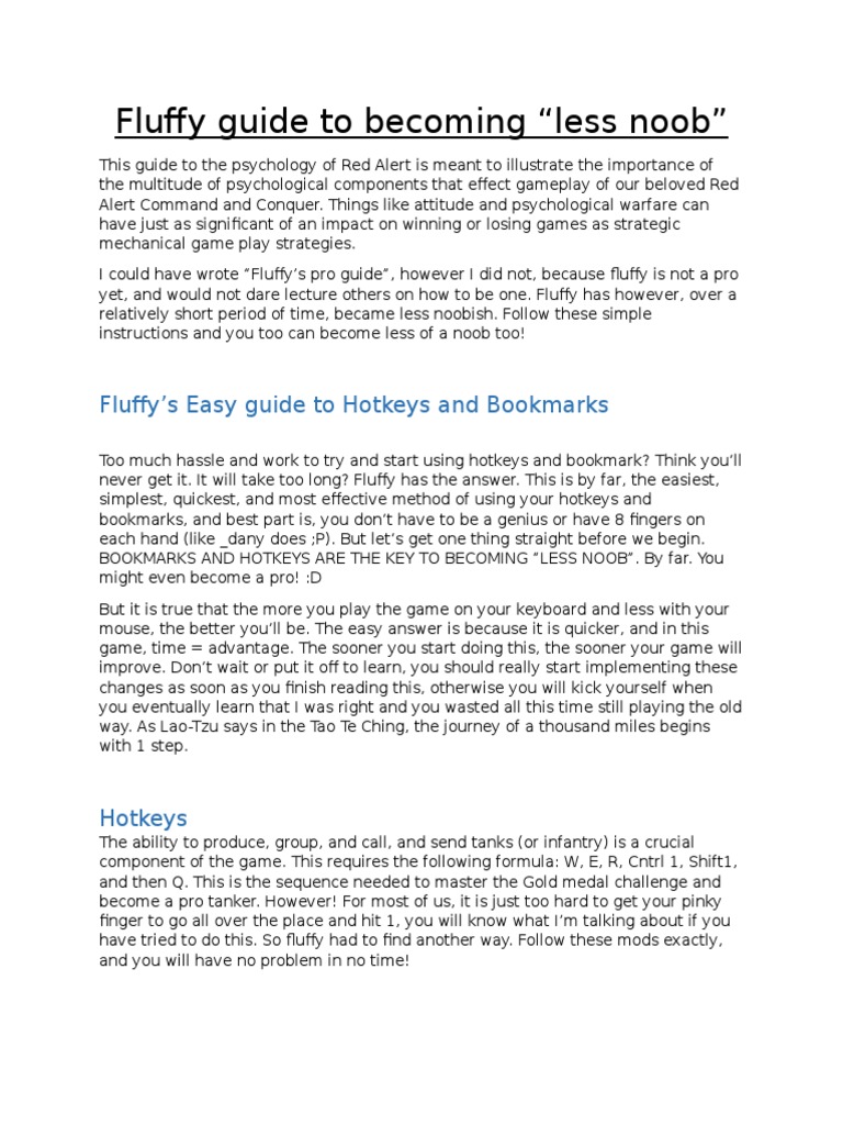 Master Red Alert: Hotkeys & Strategy Guide | PDF | Keyboard Shortcut ...