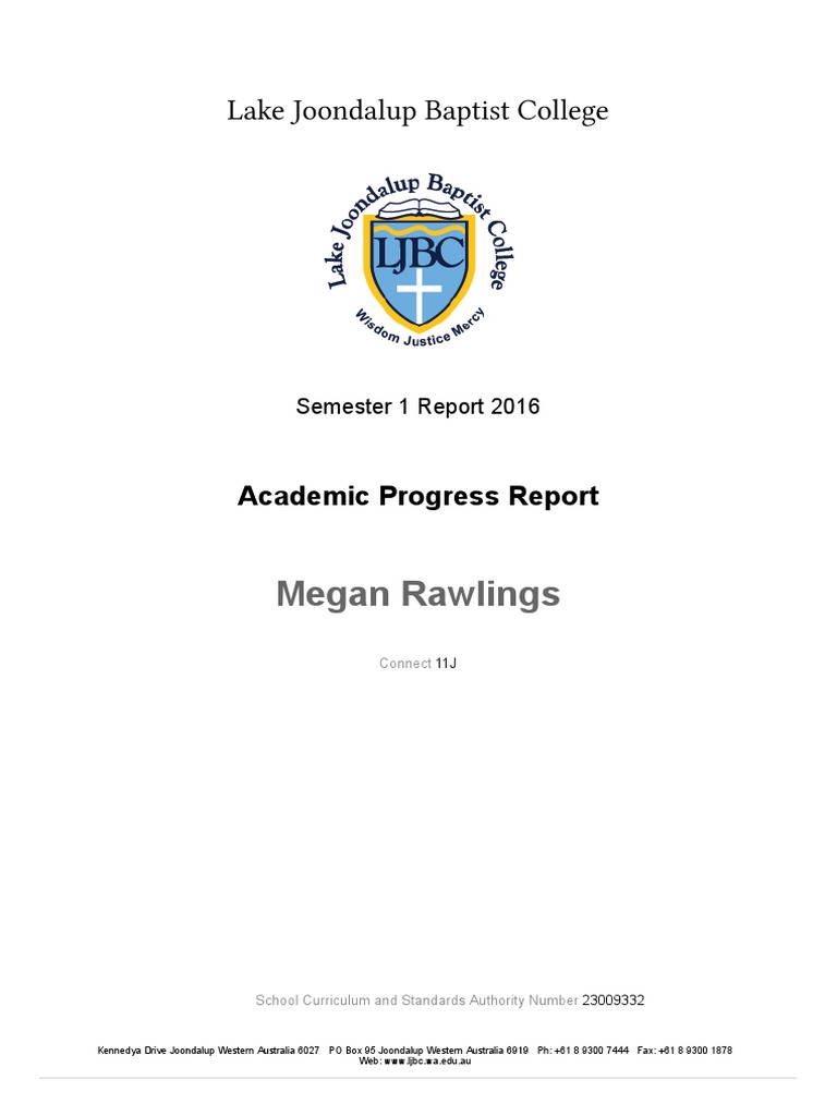 Semi 1 School Report | PDF | Educational Assessment | Test (Assessment)