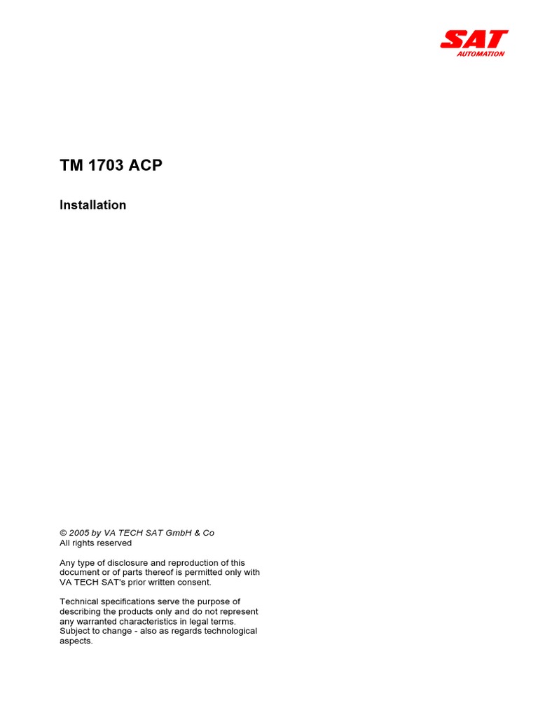 2 - TM 1703 ACP InstallManual - en | PDF | Electrical Connector | Modem